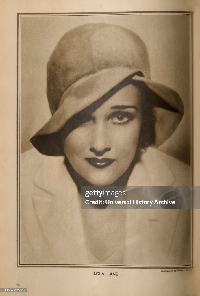 Actress Lola Lane Publicity Portrait Inside The New Movie Magazine News Photo Getty Images