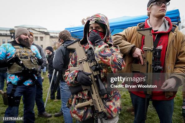 Supporters Of The Second Amendment Rally At The State Capitol On