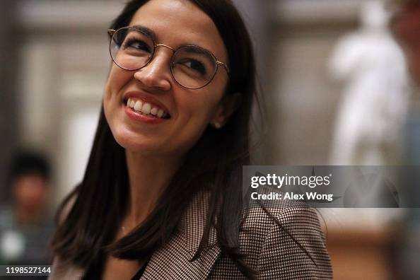 U S Rep Alexandria Ocasio Cortez Passes Through The National News