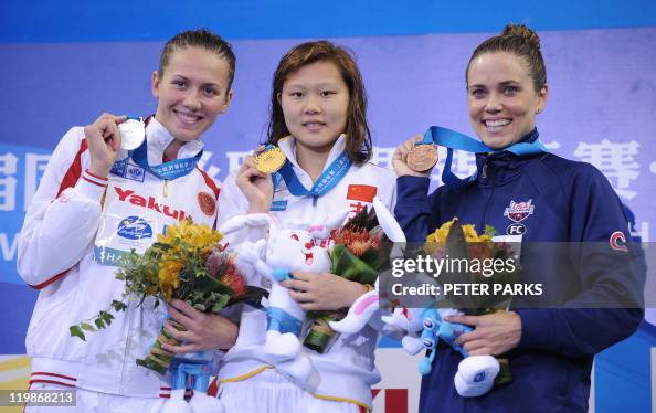 Gold Medalist Chinas Zhao Jing Silver Medalist Russias Anastasia News Photo Getty Images