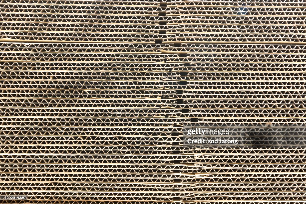 Cross Section Of Cardboard Corrugated Pattern As Baskground And Texture