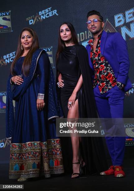 Geeta Kapoor, Malaika Arora and Terence Lewis attend the Launch of ... Geeta Kapoor, Malaika Arora and Terence Lewis attend the Launch of ...