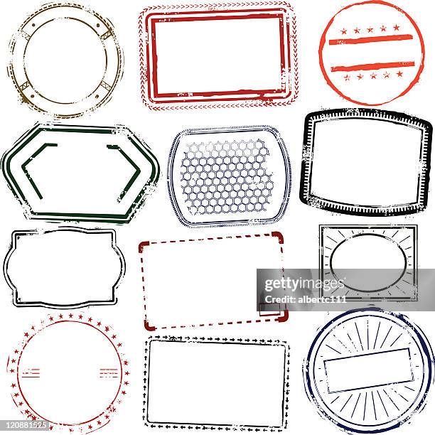 Blank Passport Stamp High Res Illustrations Getty Images