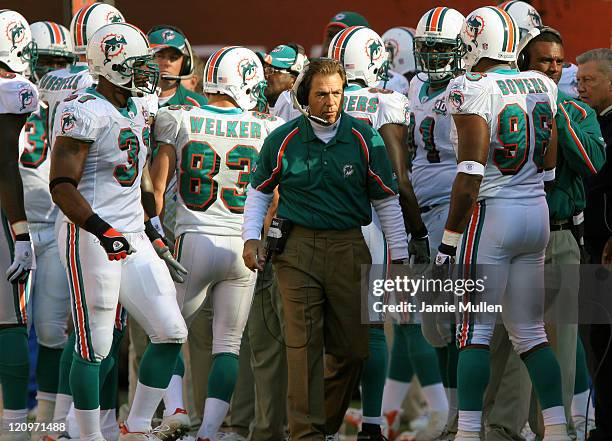 Nick Saban Dolphins Photos and Premium High Res Pictures - Getty Images Nick Saban Dolphins Photos and Premium High Res Pictures - Getty Images