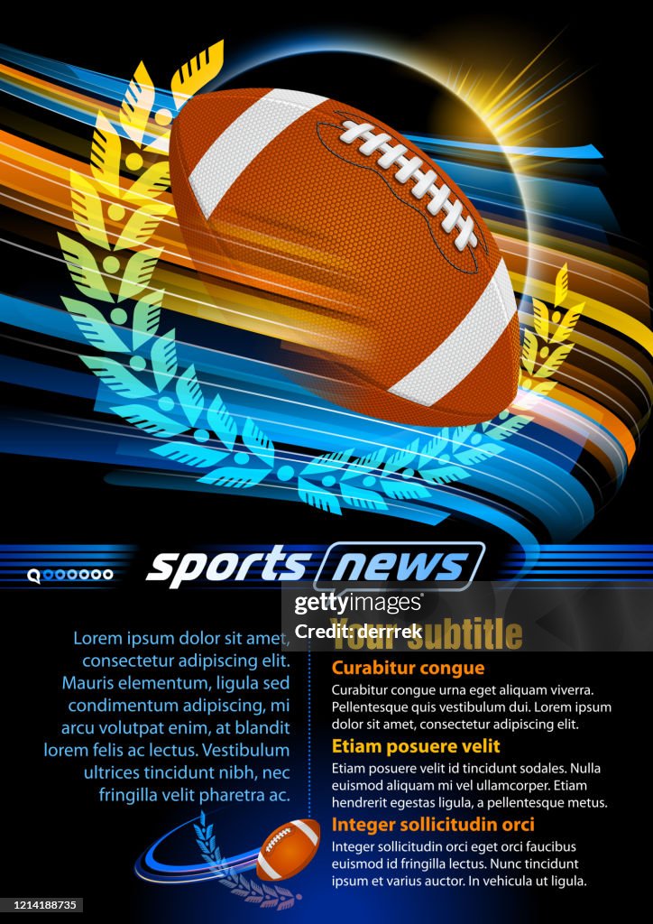 American Football High Res Vector Graphic Getty Images