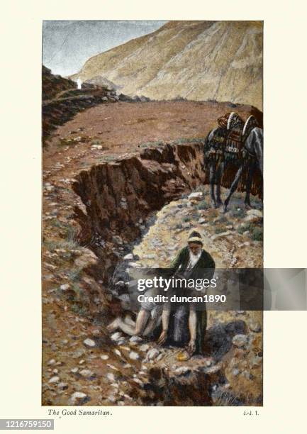 Parable Of The Good Samaritan Stockfotos En Beelden Getty Images