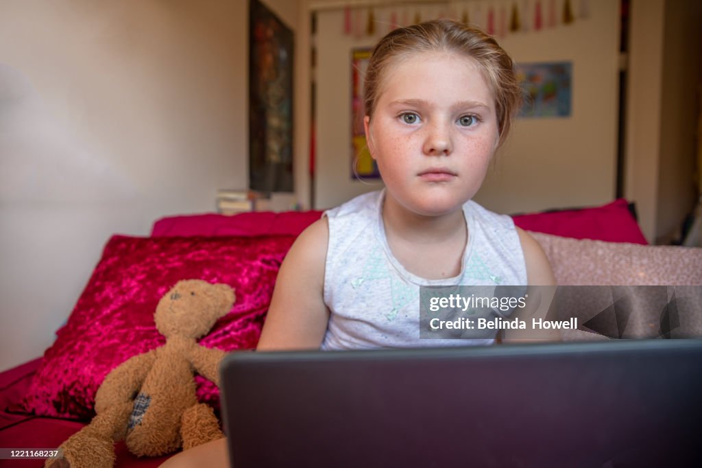 Primary Aged Students Working Independenly On Their School Work From ... Primary Aged Students Working Independenly On Their School Work From ...