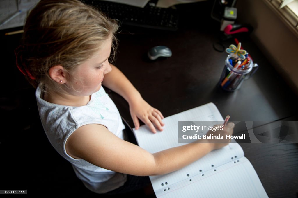 Primary Aged Students Working Independenly On Their School Work From ... Primary Aged Students Working Independenly On Their School Work From ...
