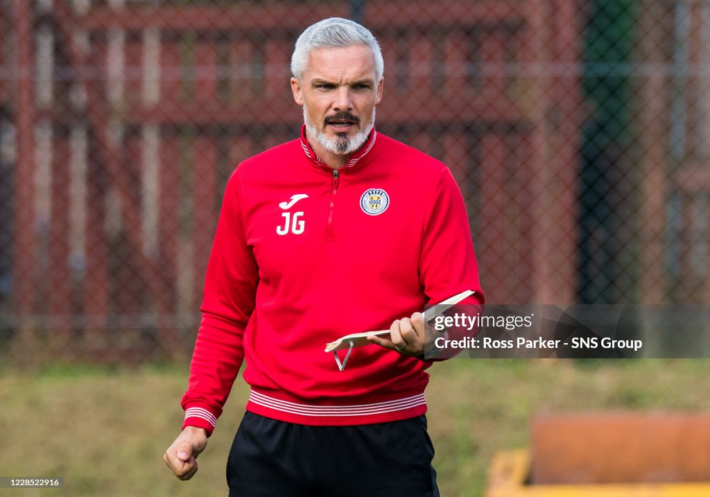 St Mirren Manager Jim Goodwin during St Mirren training at Ralston on ... St Mirren Manager Jim Goodwin during St Mirren training at Ralston on ...