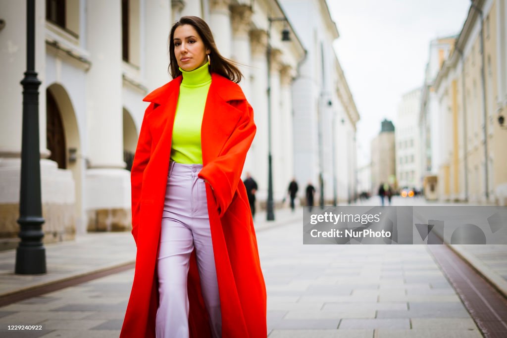 People Take Part In The Street Style Mercedes Benz Fashion Week News