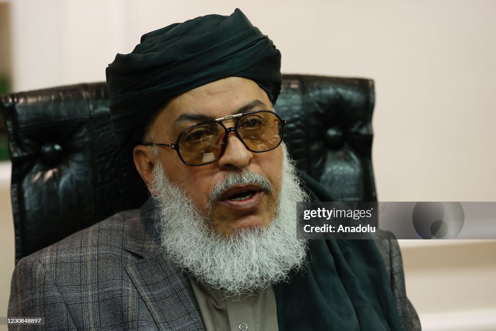 A Taliban delegation led by Sher Mohammad Abbas Stanikzai holds a ... A Taliban delegation led by Sher Mohammad Abbas Stanikzai holds a ...
