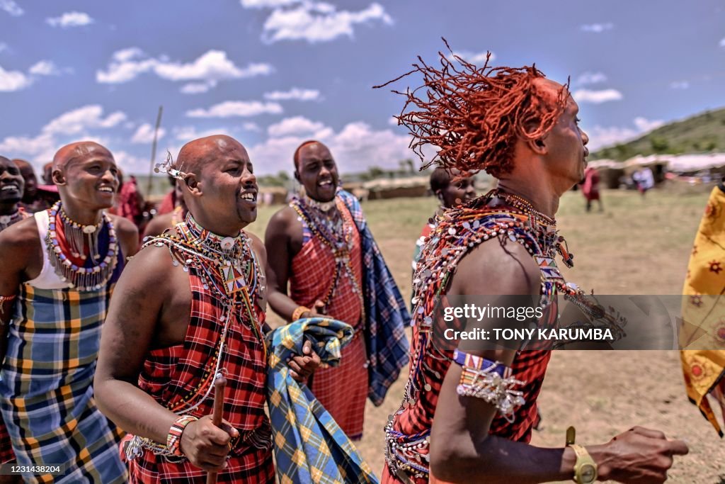 Men From The Kenyan Maasai Tribe Dance During A Rite Of Passage News Photo Getty Images