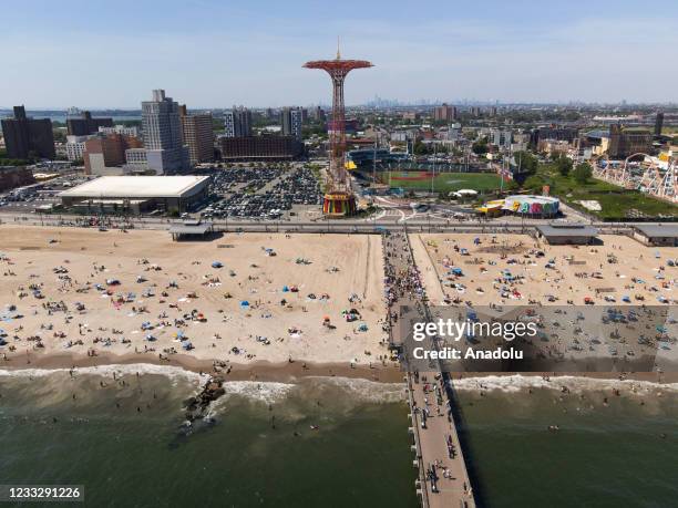 Aerial View Coney Island Photos And Premium High Res Pictures Getty Images