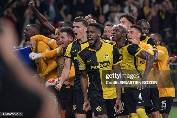 Young Boys' US forward Jordy Siebatcheu Pefok celebrates after... News ... Young Boys' US forward Jordy Siebatcheu Pefok celebrates after... News ...