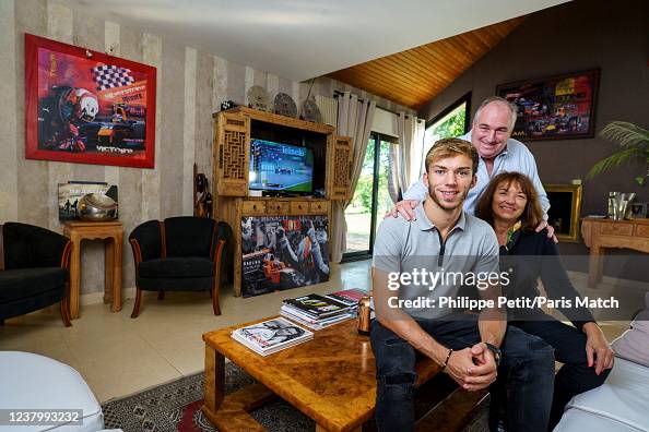 Formula 1 racing driver Pierre Gasly with his parents Jean-Jacques ... Formula 1 racing driver Pierre Gasly with his parents Jean-Jacques ...