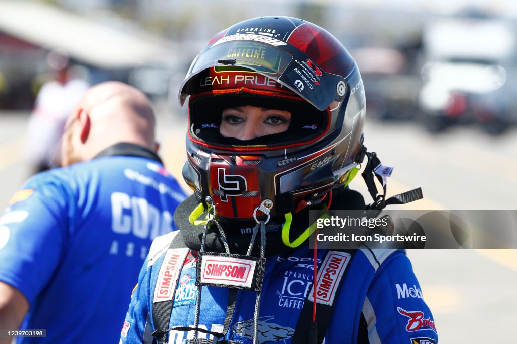 Leah Pruett Dodge Code 3 Associates Nhra Top Fuel Dragster Walks To