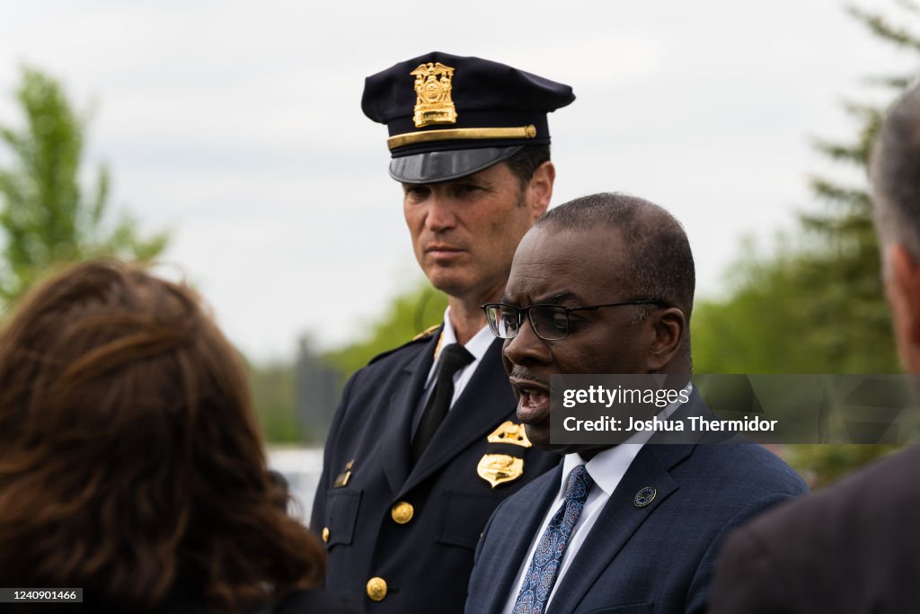 Buffalo Mayor Byron Brown And Police Commissioner Joseph Gramaglia