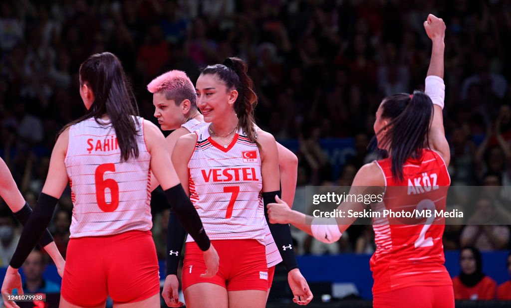 Hande Baladin Of Turkey Women During The Fivb Volleyball Womens