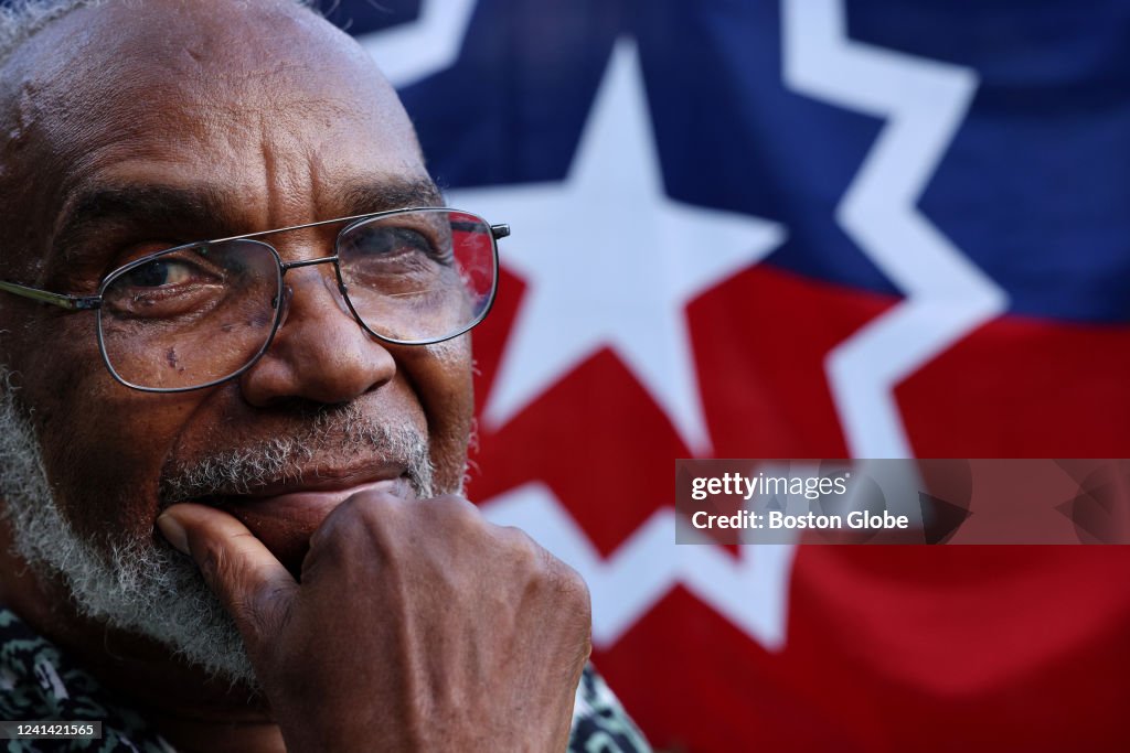 Ben Haith Poses For A Portrait With A Juneteenth Flag Outside His News Photo Getty Images
