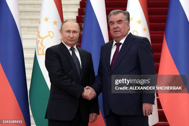 Tajik President Emomali Rahmon Photos And Premium High Res Pictures