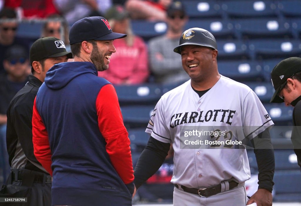 Worcester Red Sox manager Chad Tracy and Charlotte Knights acting ... Worcester Red Sox manager Chad Tracy and Charlotte Knights acting ...