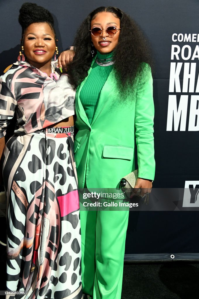 Busiswa Gqulu And Dj Zinhle At The Comedy Central Roast Of Khanyi Mbau