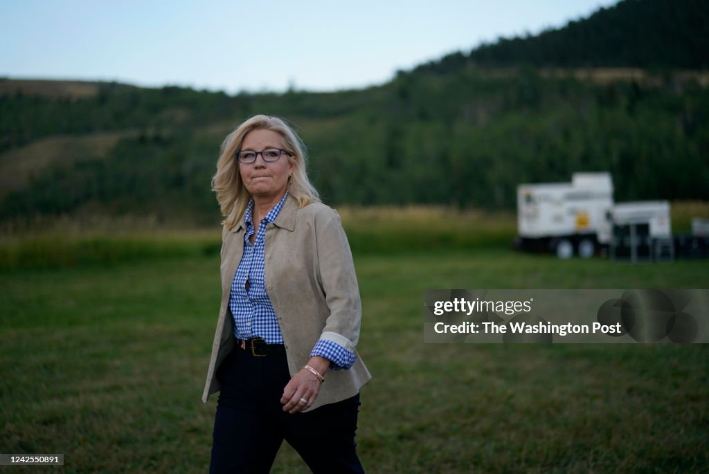 Rep Liz Cheney Walks To An Election Night Event After Polls Close