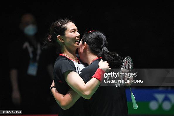 Kim So Yeong And Kong Hee Yong Of South Korea Celebrate After A Point
