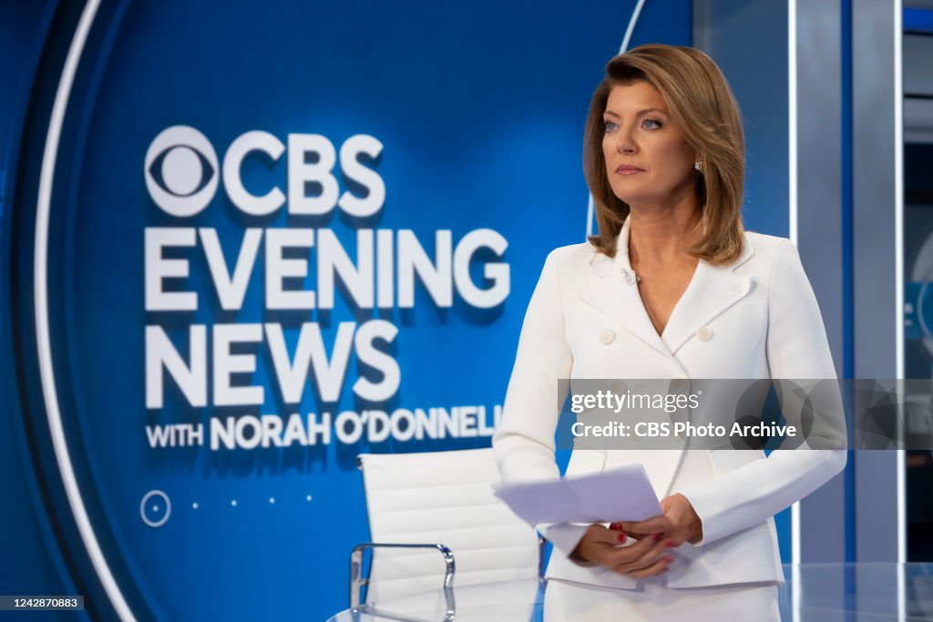 Norah Odonnell On The New Set Of Cbs Evening News With Norah Odonnell