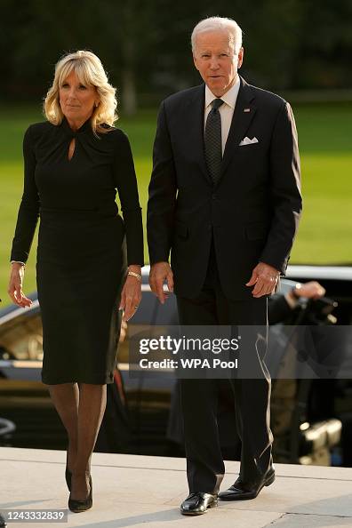 U S President Joe Biden Accompanied By First Lady Jill Biden Arrive