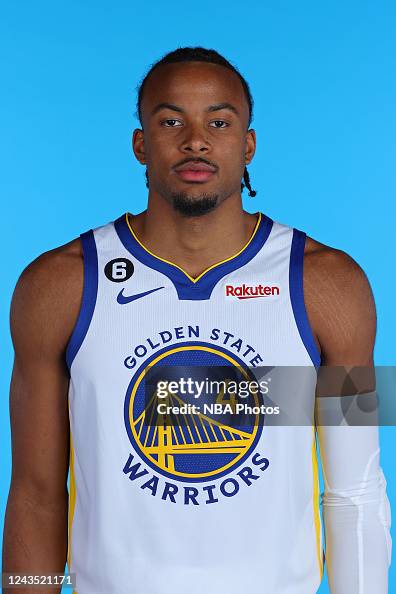 Moses Moody Of The Golden State Warriors Poses For A Head Shot During