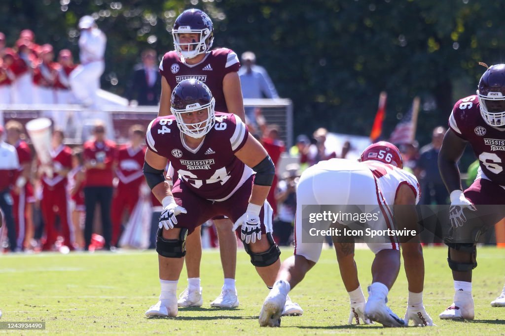 Mississippi State Bulldogs offensive lineman Steven Losoya III waits ... Mississippi State Bulldogs offensive lineman Steven Losoya III waits ...