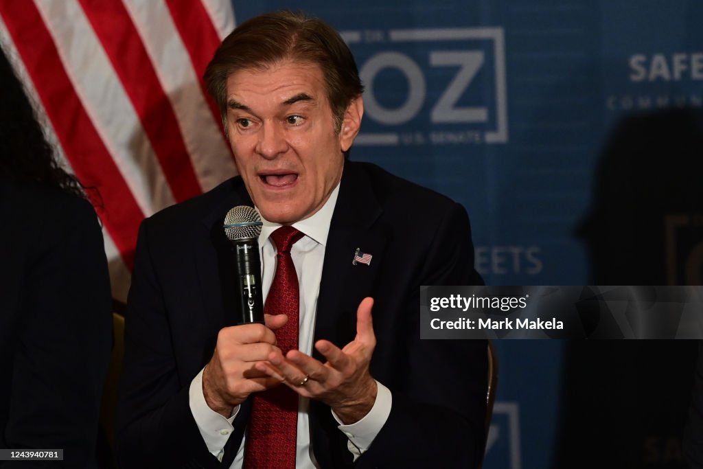 Republican U S Senate Candidate Dr Mehmet Oz Hosts A Safer Streets