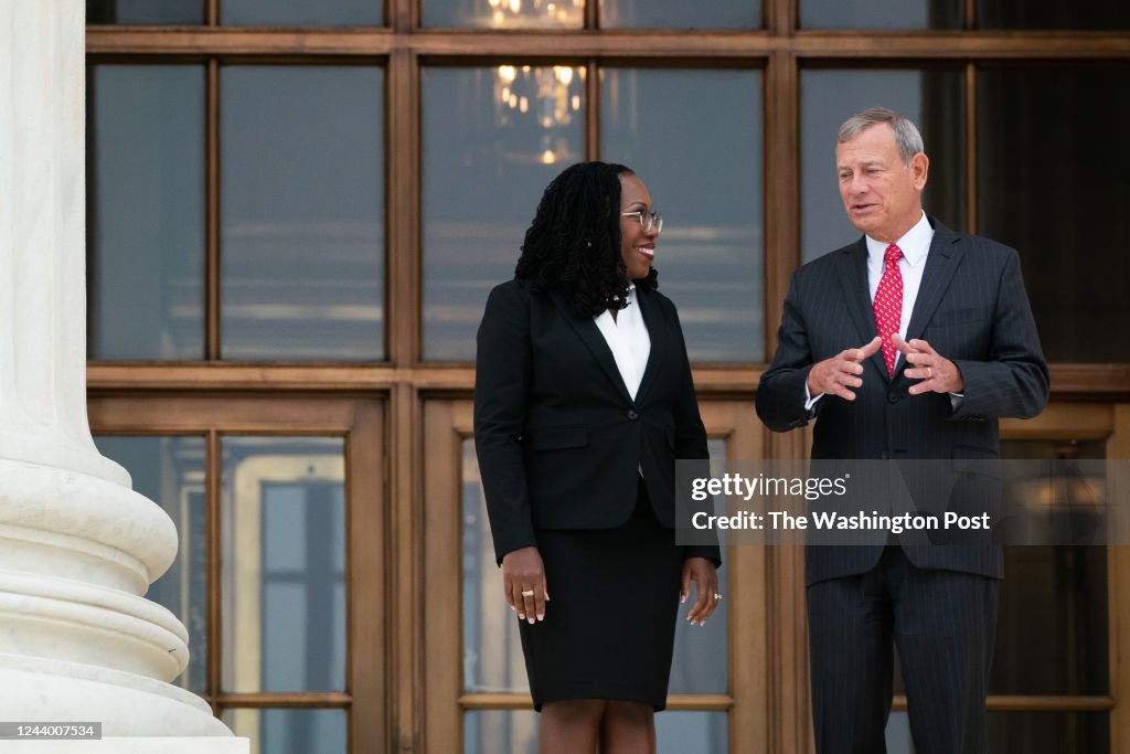 Associate Justice Ketanji Brown Jackson Is Escorted Out After An