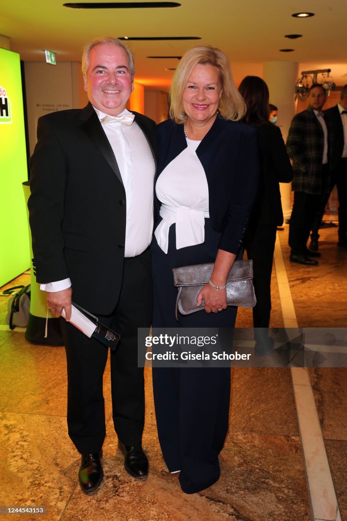 Minister Nancy Faeser and her husband Eyke Gruening during the annual ... Minister Nancy Faeser and her husband Eyke Gruening during the annual ...
