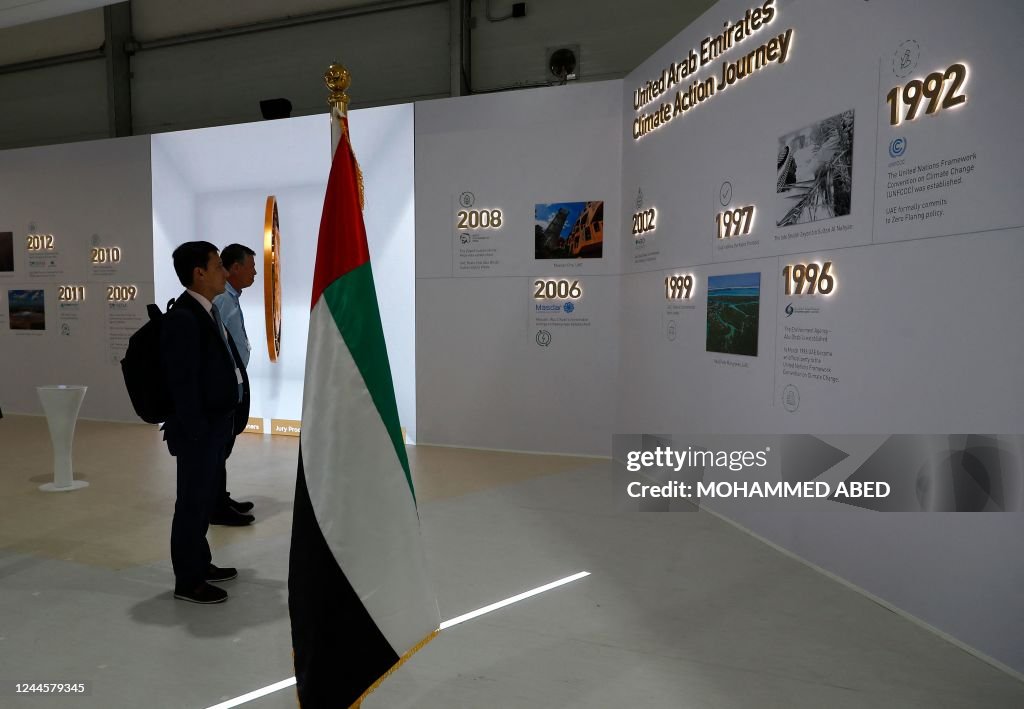 Participants Visit The Emirati Pavilion During The Cop27 Climate