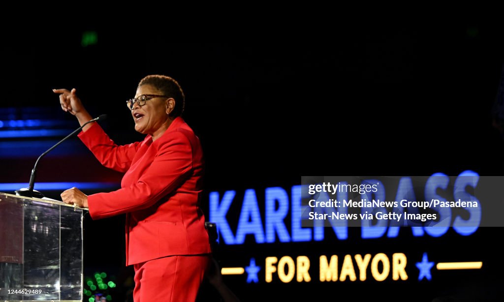 Los Angeles Mayoral Candidate Rep Karen Bass During The Los Angeles