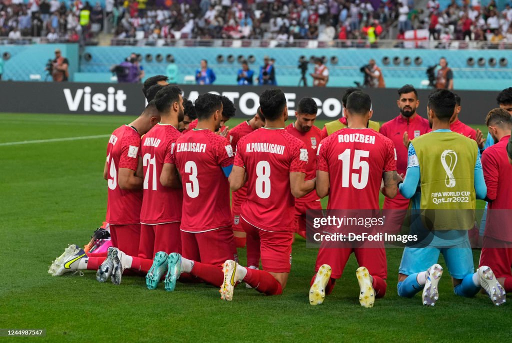 Iranian Team During The Fifa World Cup Qatar 2022 Group B Match