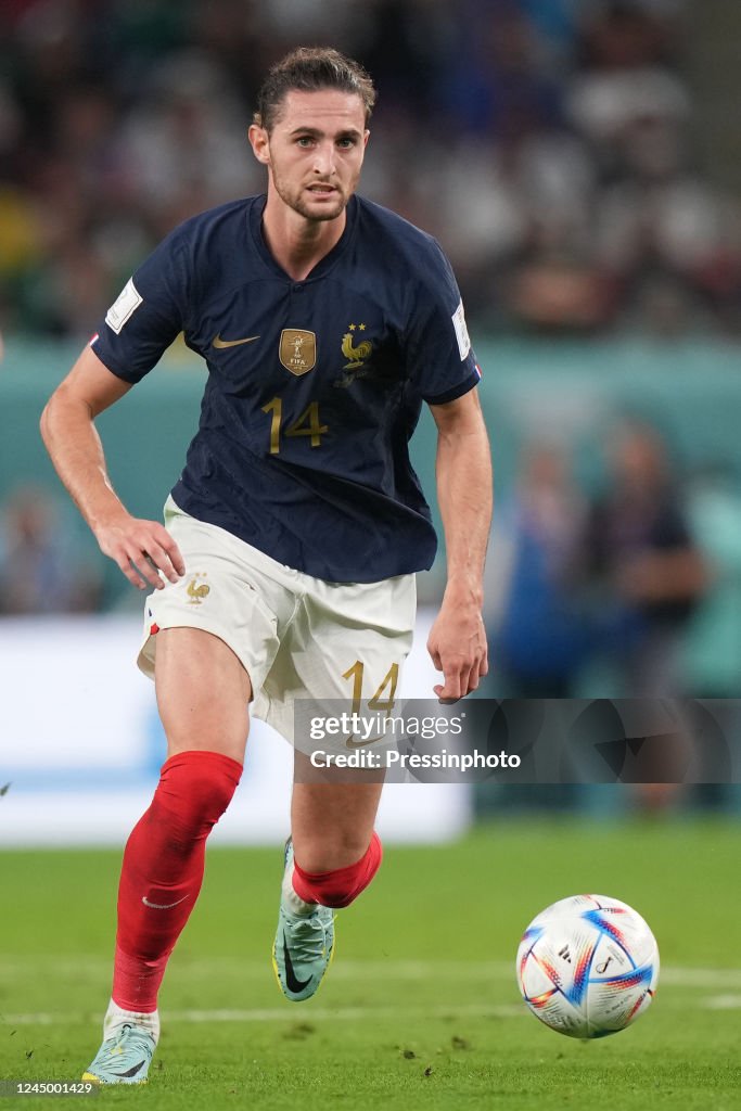 Adrien Rabiot Of France During The Qatar 2022 World Cup Match Group