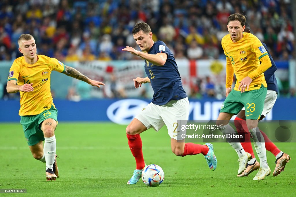 Benjamin Pavard Of France During The Fifa World Cup 2022 Group D