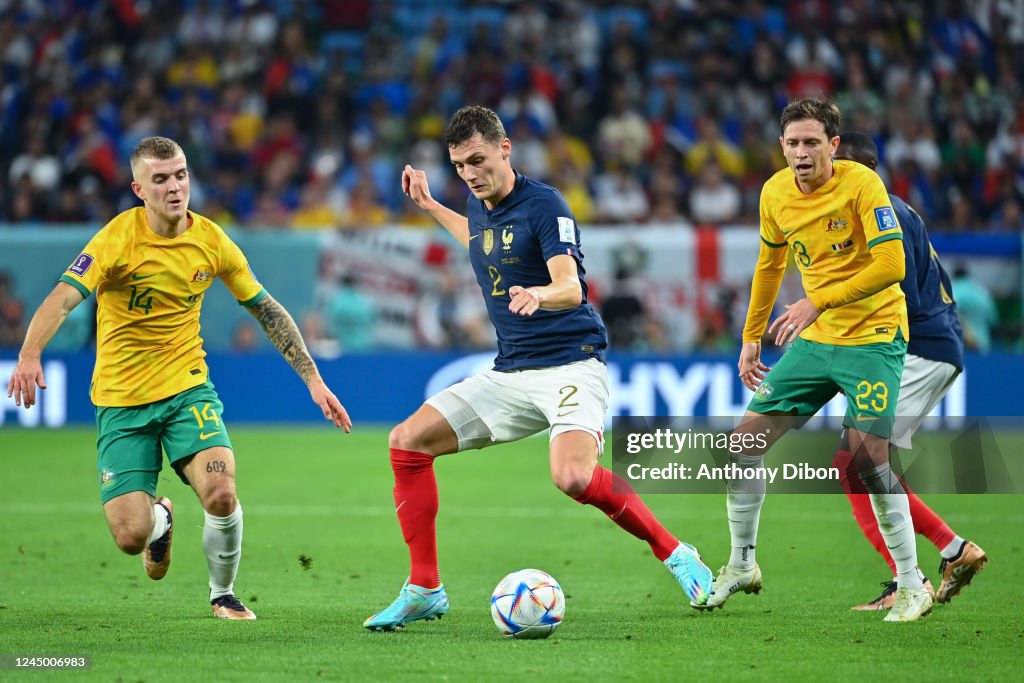 Benjamin Pavard Of France During The Fifa World Cup 2022 Group D