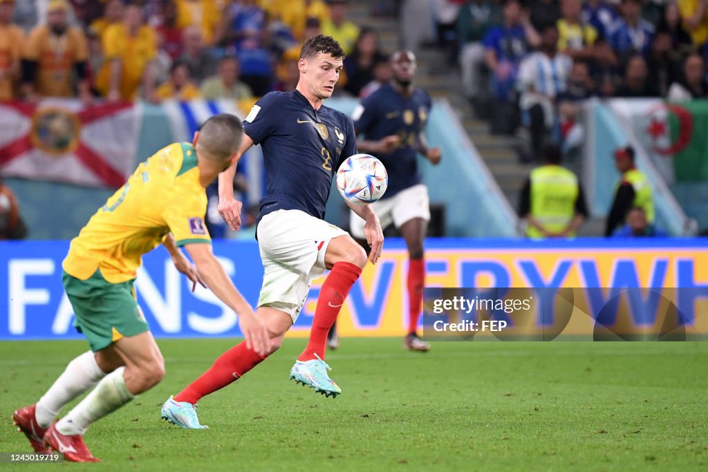 02 Benjamin Pavard During The Fifa World Cup 2022 Group D Match