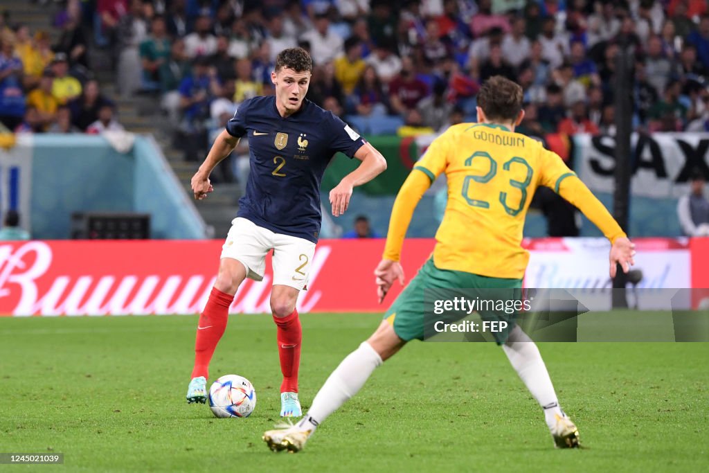 02 Benjamin Pavard During The Fifa World Cup 2022 Group D Match