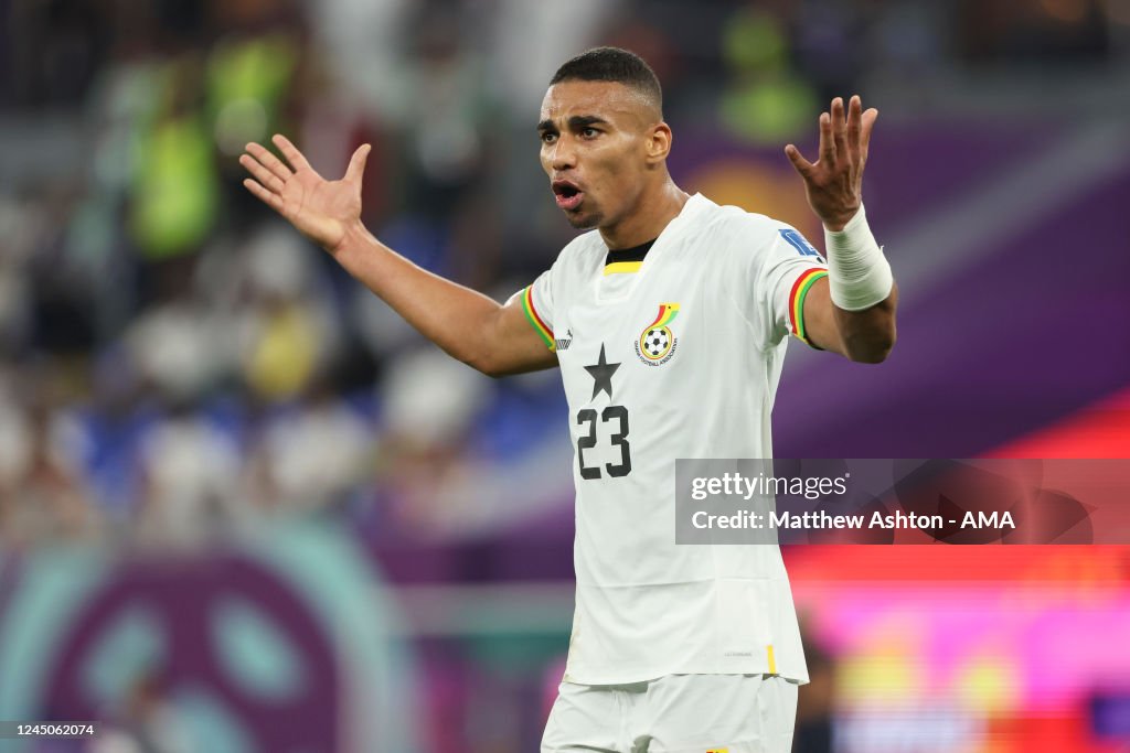Alexander Djiku of Ghana during the FIFA World Cup Qatar 2022 Group H ... Alexander Djiku of Ghana during the FIFA World Cup Qatar 2022 Group H ...