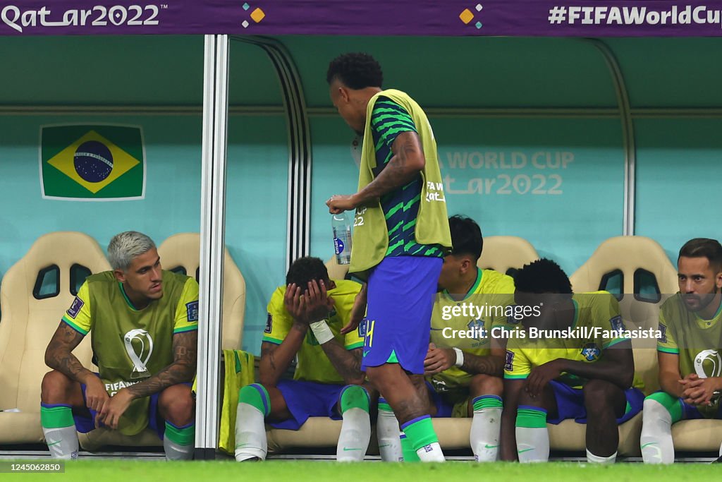 Neymar Of Brazil Reacts During The Fifa World Cup Qatar 2022 Group G