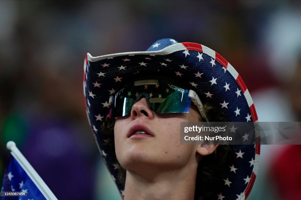 USA supporter during the FIFA World Cup Qatar 2022 Group B match ... USA supporter during the FIFA World Cup Qatar 2022 Group B match ...