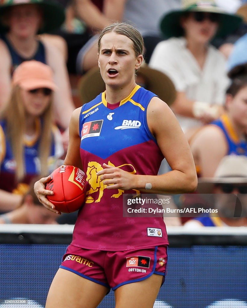 Greta Bodey Of The Lions Looks On During The 2022 Aflw Season 7 Grand
