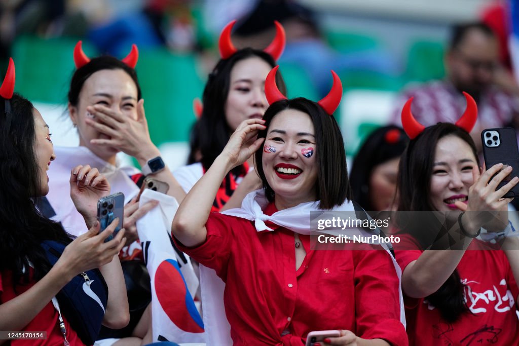 Koreans Supporterss Prior The Fifa World Cup Qatar 2022 Group H Match