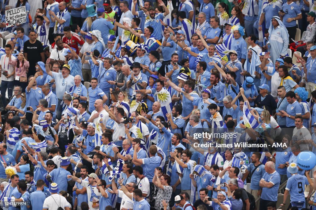 Fans Of Uruguay During The Fifa World Cup Qatar 2022 Group H Match