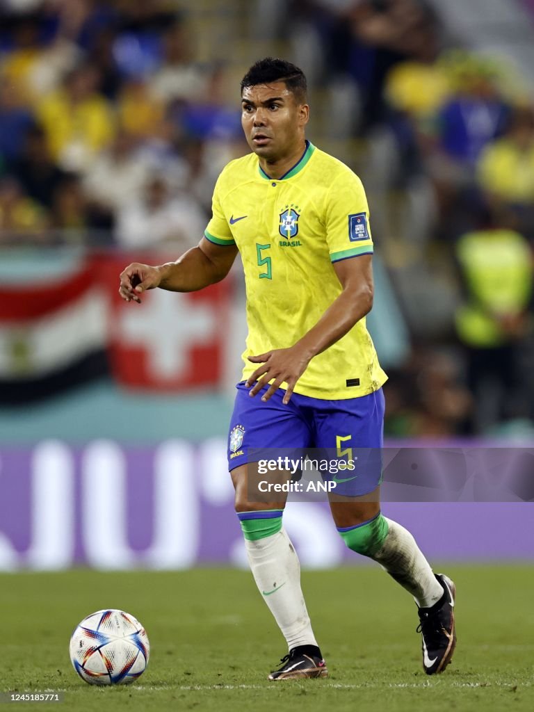 Doha Casemiro Of Brazil During The Fifa World Cup Qatar 2022 Group